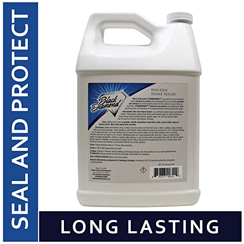 Black Diamond Stoneworks GRANITE PLUS! 2 in 1 Cleaner & Sealer for Granite, Marble (1-G,1-QT) Granite Sealer: Seals and Protects, Granite, Marble. 1-QT