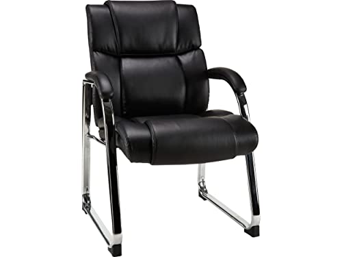 STAPLES Sonada Faux Leather Guest Chair, Black, 2/Pack (28364-Ccvs)
