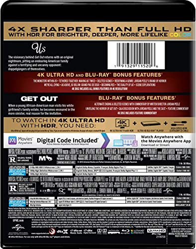 Us / Get Out Double Feature [Blu-ray]
