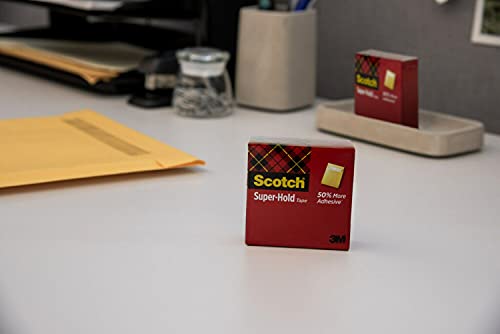 Scotch Super-Hold Tape, 10 Rolls, Transparent Finish, 50% More Adhesive, Trusted Favorite, 3/4 x 1000 Inches, Boxed (700K10)