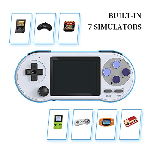 Data Frog SF2000 Handheld Arcade Game Console for Kids Adults, 3-inch IPS Screen Retro Video Gaming Console, Dual-core CPU Dual-Player Mode Video Game Console