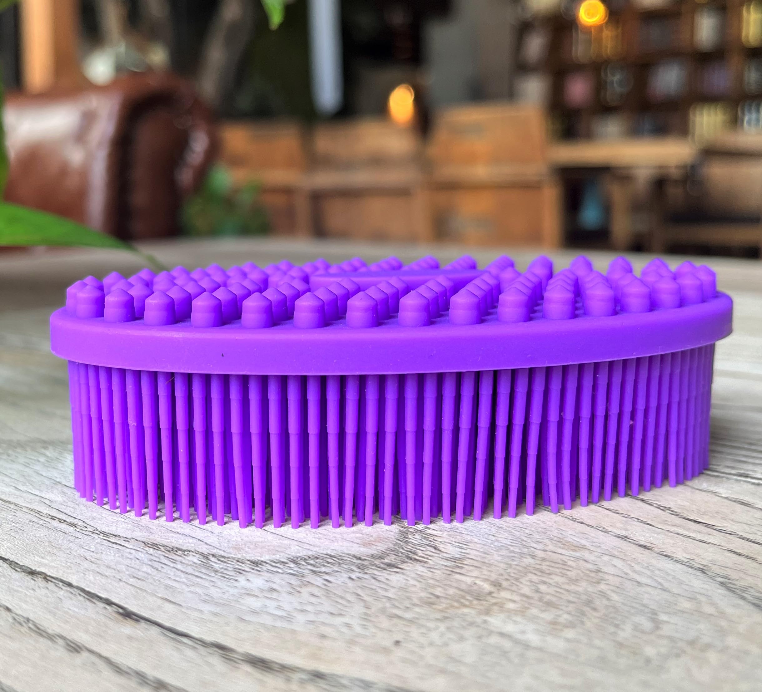 Premium Sensory Brush for Kids or Autism,Soft Silicone Body Scrubber,2 in 1 Sensory Room Occupational Therapy Sensory Brushes,Silicone Loofah,Pets Shower Brush Bath Brush Shampoo Brush