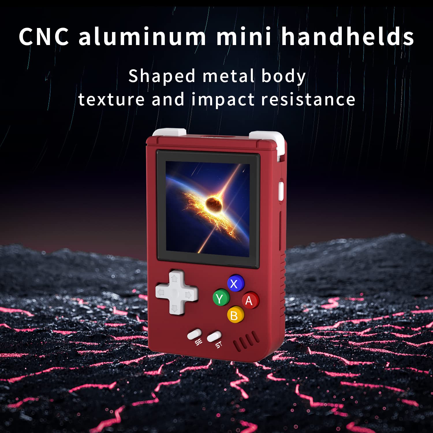 RG Nano Pocket Mini Video Handheld Game Console Keychain 1.54" IPS Screen Aluminum Alloy Game Player Linux System 64G TF Card Preload 5360 Classic Games 1050mAh Battery Hi-fi Speaker