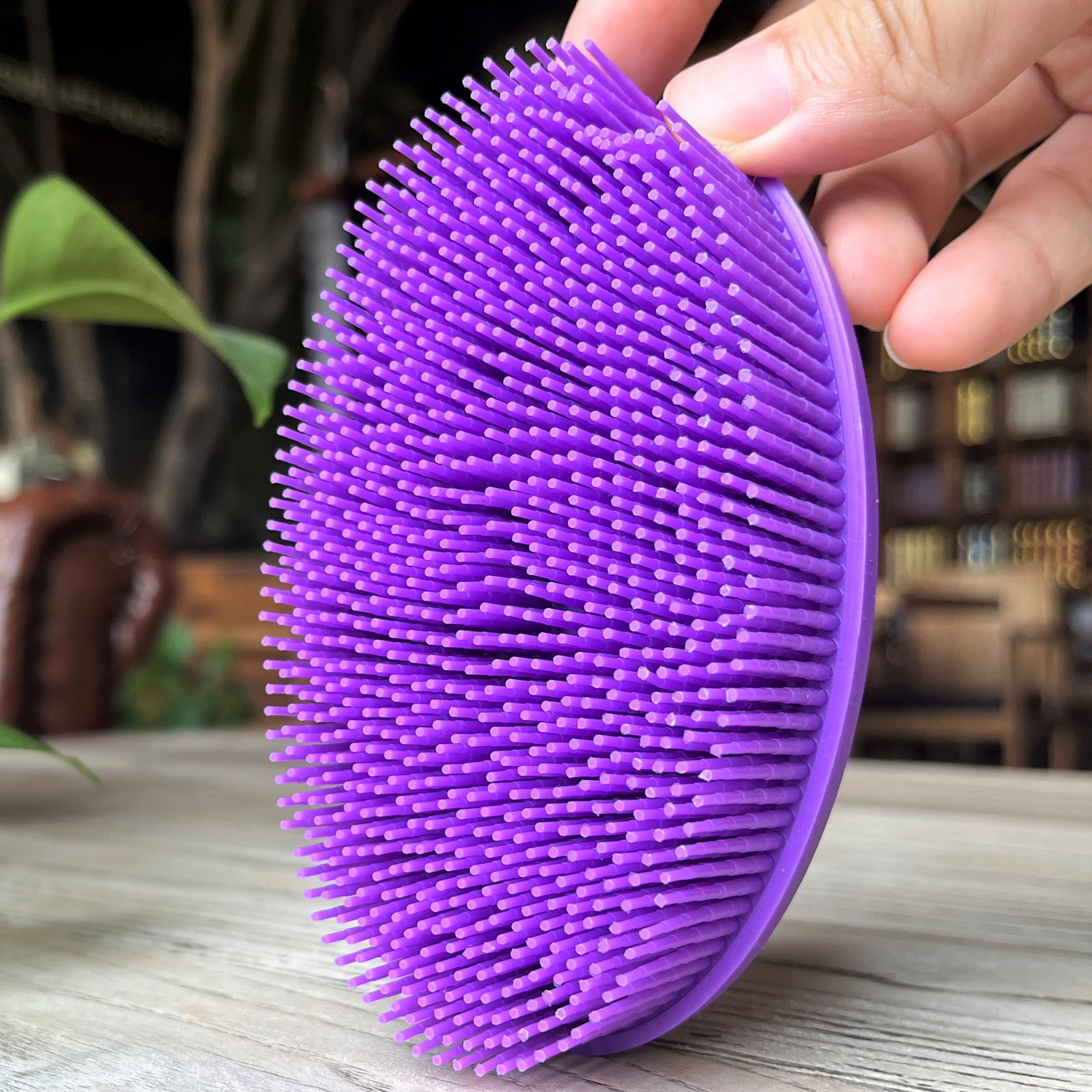 Premium Sensory Brush for Kids or Autism,Soft Silicone Body Scrubber,2 in 1 Sensory Room Occupational Therapy Sensory Brushes,Silicone Loofah,Pets Shower Brush Bath Brush Shampoo Brush