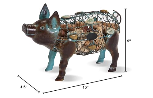 Picnic Plus Pig Cork Caddy Cork Collector Displays and Stores Wine Corks Holds Up to 50 Corks
