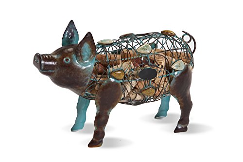 Picnic Plus Pig Cork Caddy Cork Collector Displays and Stores Wine Corks Holds Up to 50 Corks