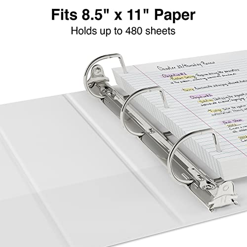 Staples 2661503 Standard 1-Inch 3-Ring View Binders Black 12/Carton (26431Ct)