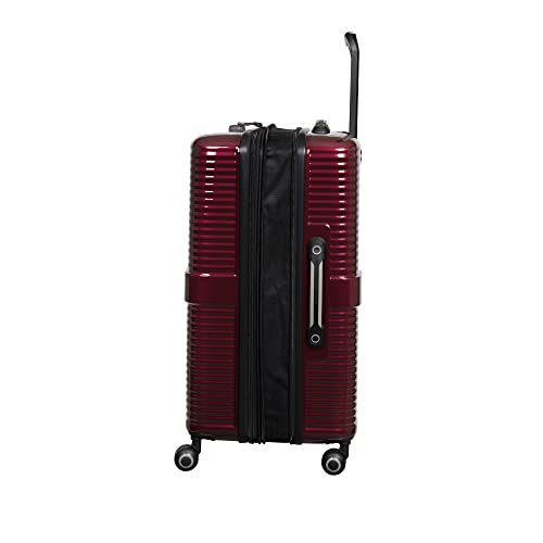 it luggage Helixian 27" Hardside Checked 8 Wheel Expandable Spinner, Wine Red