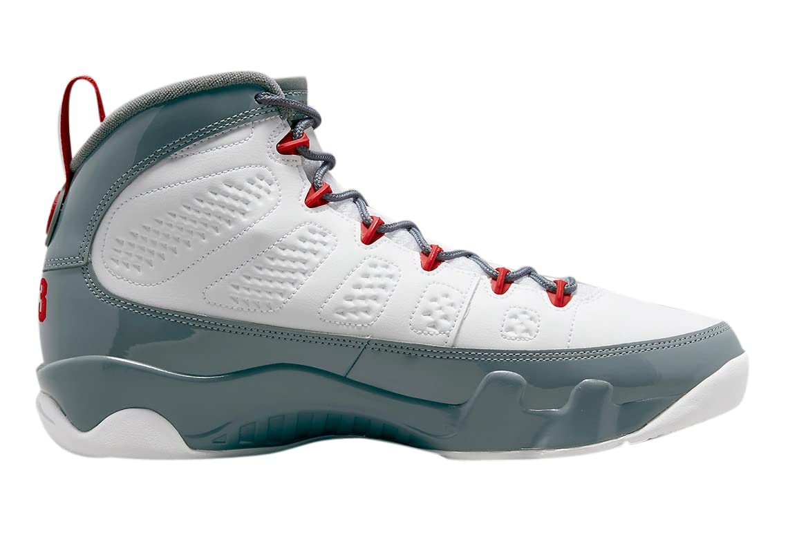 Jordan Mens Air 9 CT8019 162 Fire Red - Size 9, Ice Blue/Black Sail-white