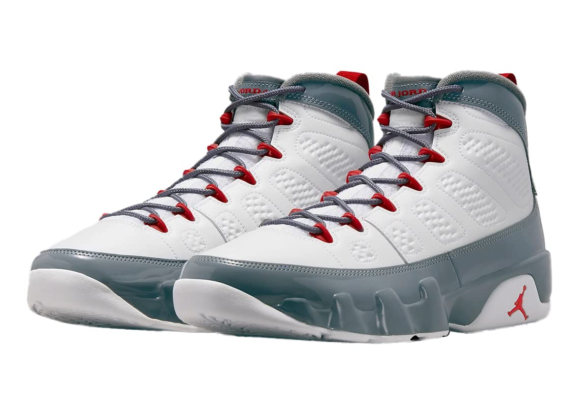Jordan Mens Air 9 CT8019 162 Fire Red - Size 9, Ice Blue/Black Sail-white
