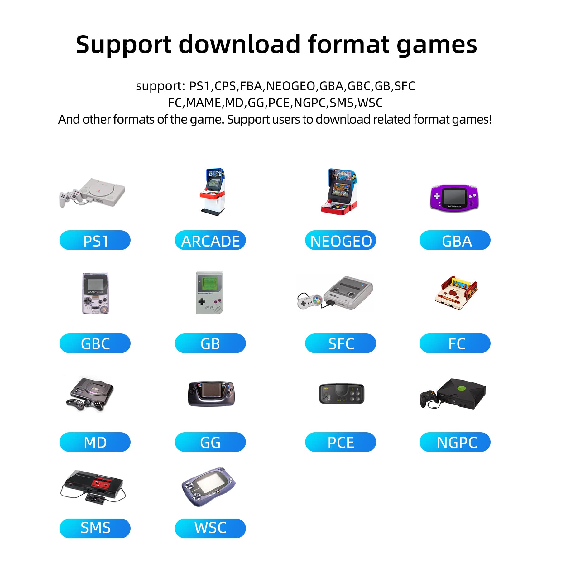 Miyoo Mini Plus, Retro Handheld Game Console 3.5-inch IPS Full Screen / 10,000+ Games / WiFi Support / 64 GB TF Card / 3000mAh Battery Life 7+ Hours (White)