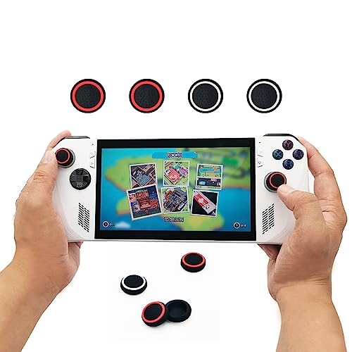 Joystick Replacement Cap Thumb Grip for Rog Ally Gaming Console, Silicone Joystick Cap Analog Stick Cap, 3D Analog Cap Skin Replacement Part (Pack of 4)