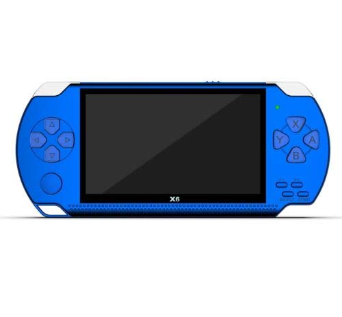 IZENGATE Blue Color X6 8GB 128-bit 10000+ Games 4.3inch Retro Handheld Video Game Console Support Music Video with Camera, Toy, Toys, Game, Game Player