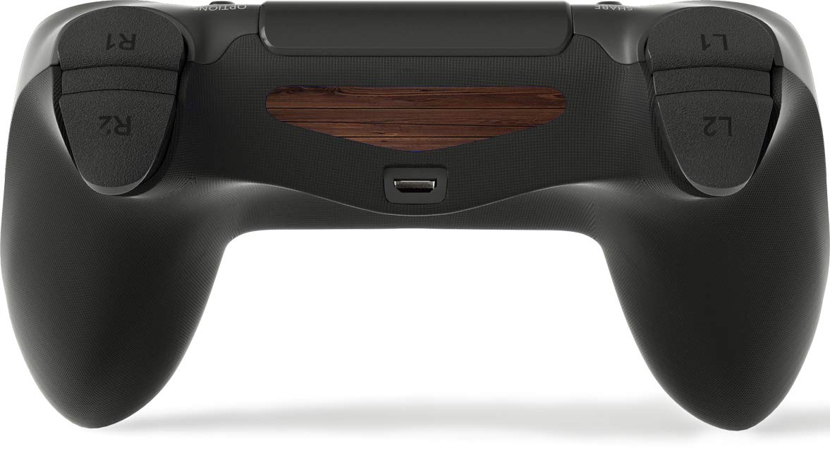 PS4 Console Wood Skin Decal Mahogany Vinal Sticker + 2 Controller Skins Set