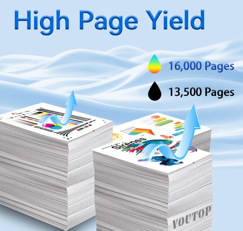YOUTOP High Yield 651A Toner Cartridge Replacement for 651A CE340A CE341A CE342A CE343A Compatible for HP Enterprise 700 MFP M775z M775Z+ M775f M775dn Printer