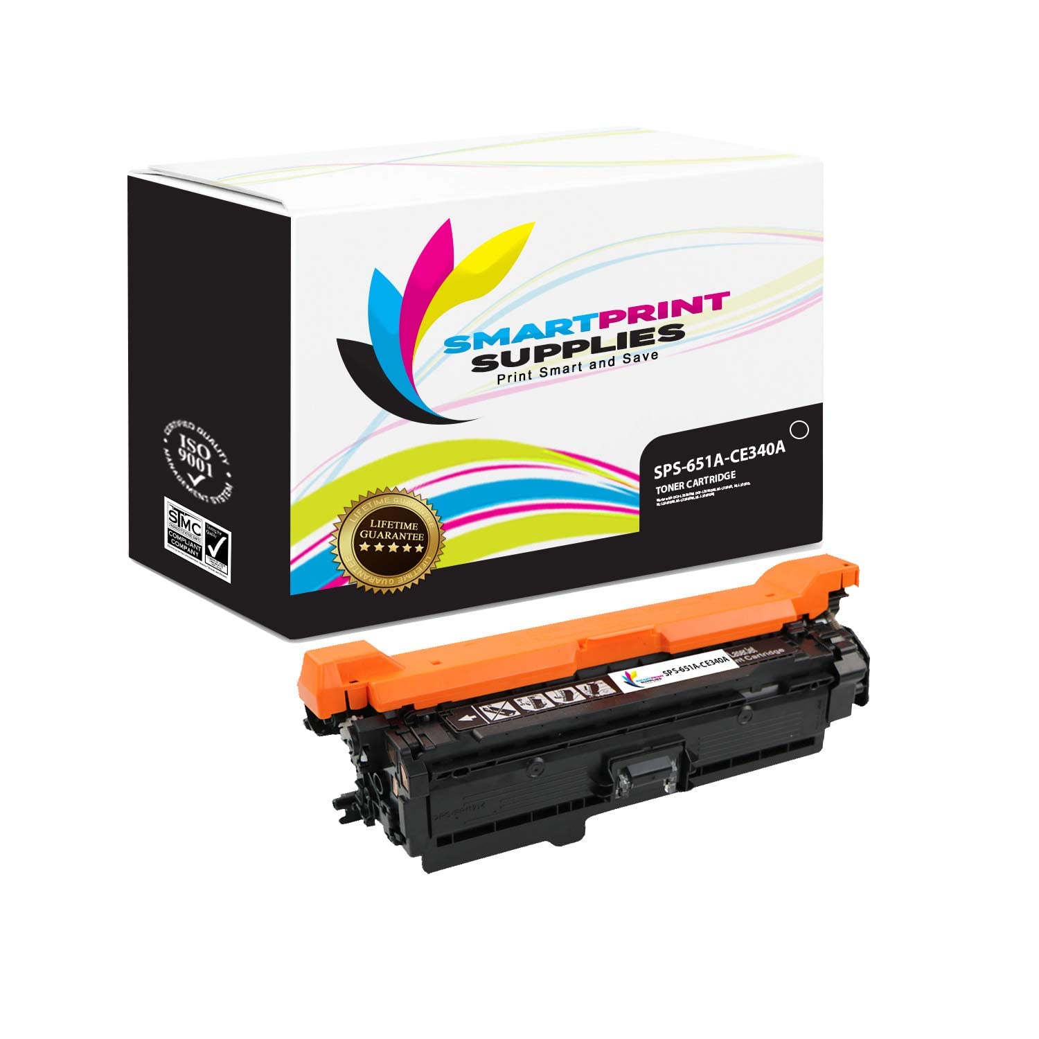 Smart Print Supplies Compatible 651A CE340A CE341A CE342A CE343A Toner Cartridge Replacement for HP Color Laserjet MFP M775D, 700 M775Z+ Printers (Black, Cyan, Magenta, Yellow) - 4 Pack