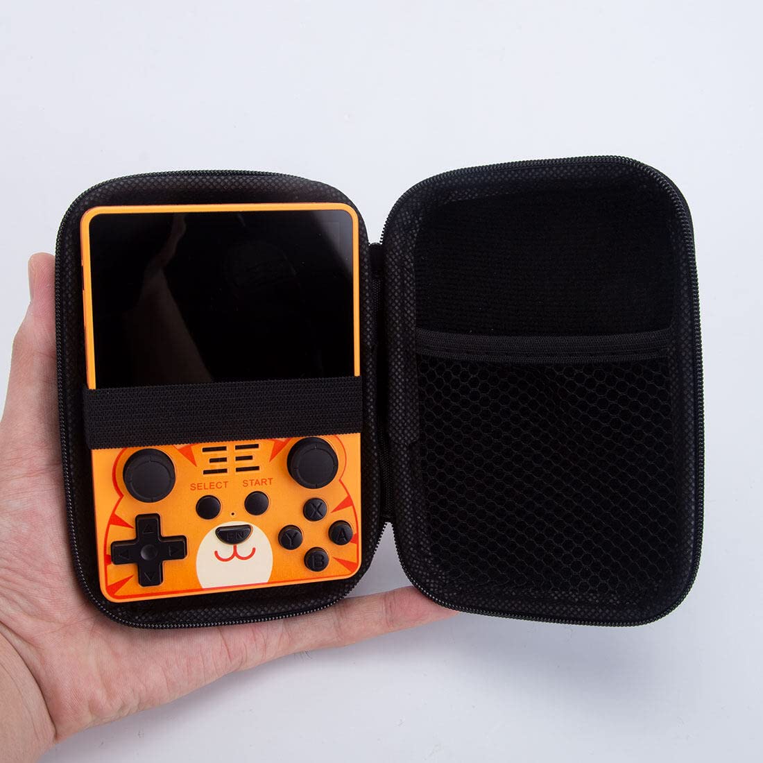 Aetheria Storage Bag for Miyoo Mini Plus Retro Game Console, Carrying Case with Tempered Glass Screen Protector Game Console Accessories