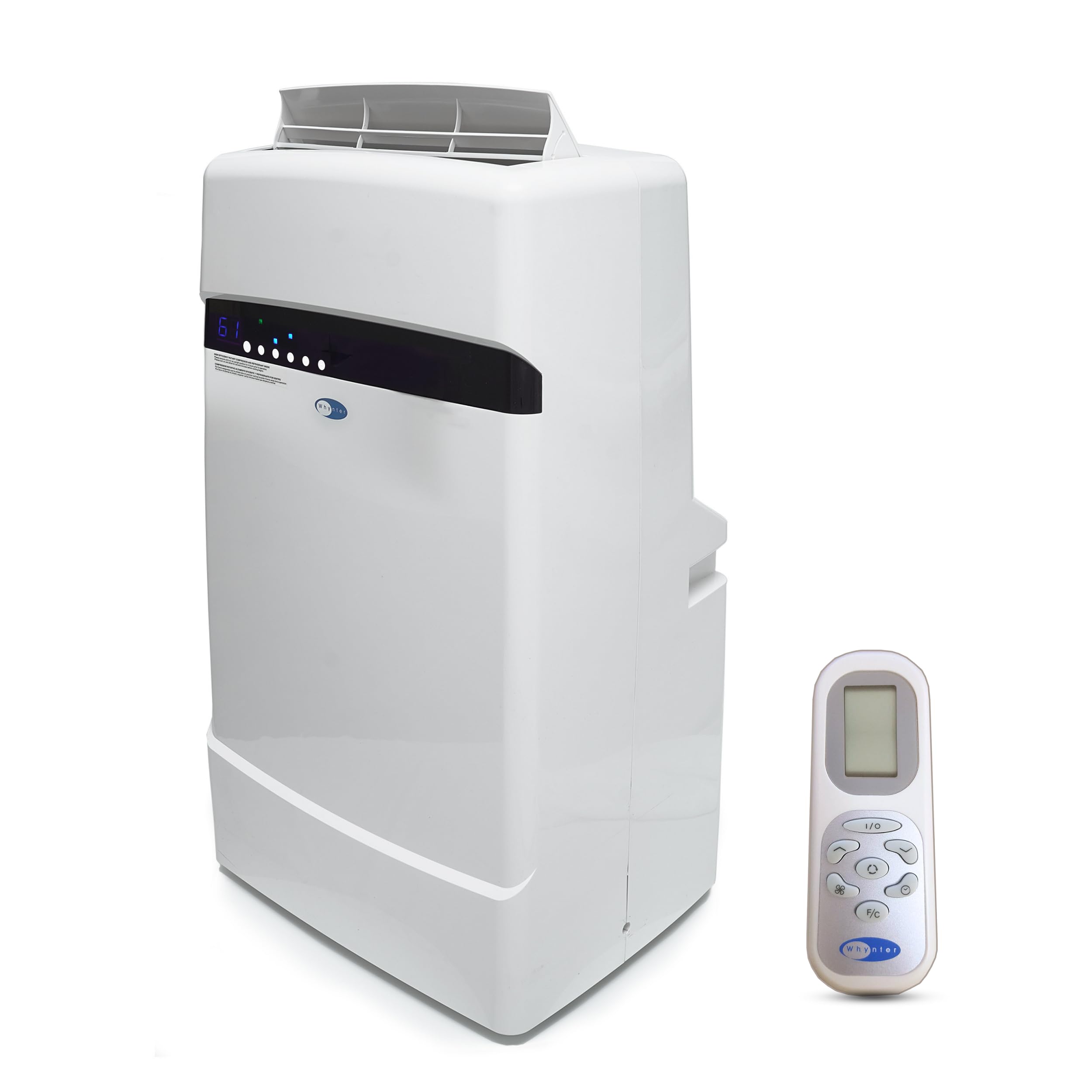 Whynter ARC-12SDH 12,000 BTU (6,884 BTU SACC) Dual Hose Cooling Portable Air Conditioner, Heater, Dehumidifier, and Fan with Activated Carbon Filter plus Storage bag, up to 400 sq ft in White