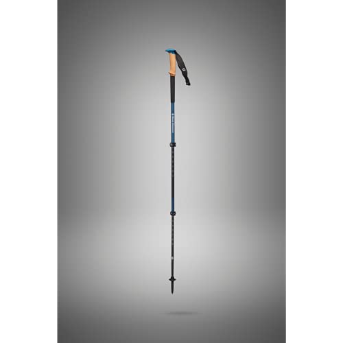 Black Diamond Alpine Carbon Cork Whippet-Ready Trek Poles, Astral Blue