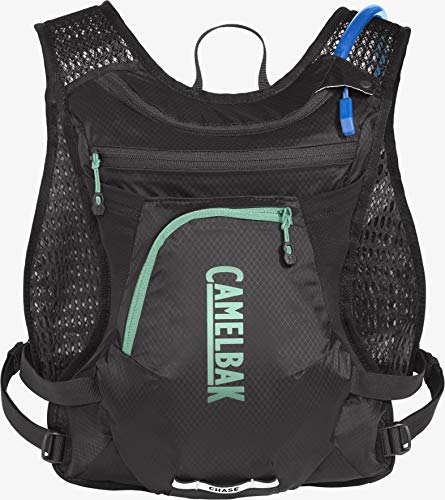 CamelBak Women's Chase Bike Vest 50oz - Hydration Vest - Easy Access Pockets, Black/Mint