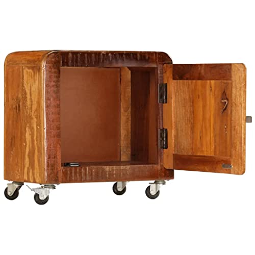 vidaXL Bedside Cabinet TV Cabinets Nightstand Bed Cabinet Box Cabinet Bedside Table Durable Strong Unique 19.7"x11.8"x19.7" Solid Reclaimed Wood