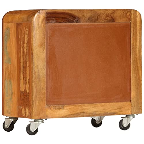 vidaXL Bedside Cabinet TV Cabinets Nightstand Bed Cabinet Box Cabinet Bedside Table Durable Strong Unique 19.7"x11.8"x19.7" Solid Reclaimed Wood