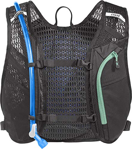 CamelBak Women's Chase Bike Vest 50oz - Hydration Vest - Easy Access Pockets, Black/Mint