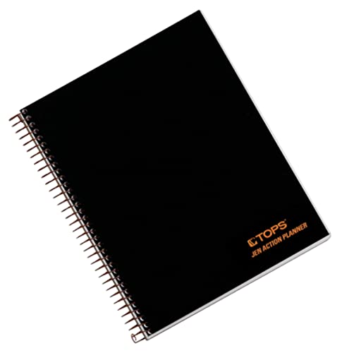 TOPS Products Aion Planner, Side Wirebound, 8-1/2"x6-3/4", 100 Sheets, Black (TOP63828)