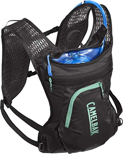 CamelBak Women's Chase Bike Vest 50oz - Hydration Vest - Easy Access Pockets, Black/Mint