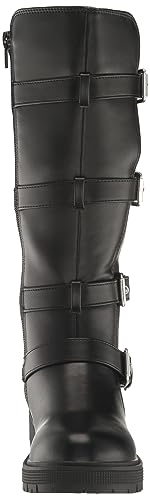 Steve Madden Girls Shoes Girls Brookee Motorcycle Boot, Black, 2 Little Kid