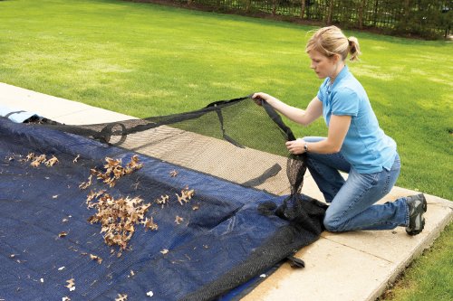 Blue Wave BWC508 24-ft Round Leaf Net Above Ground Pool Cover,Black, 24-Feet