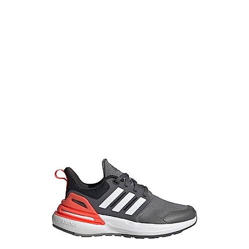 adidas Rapidasport Bounce Sneaker, Grey/White/Grey, 2 US Unisex Little Kid
