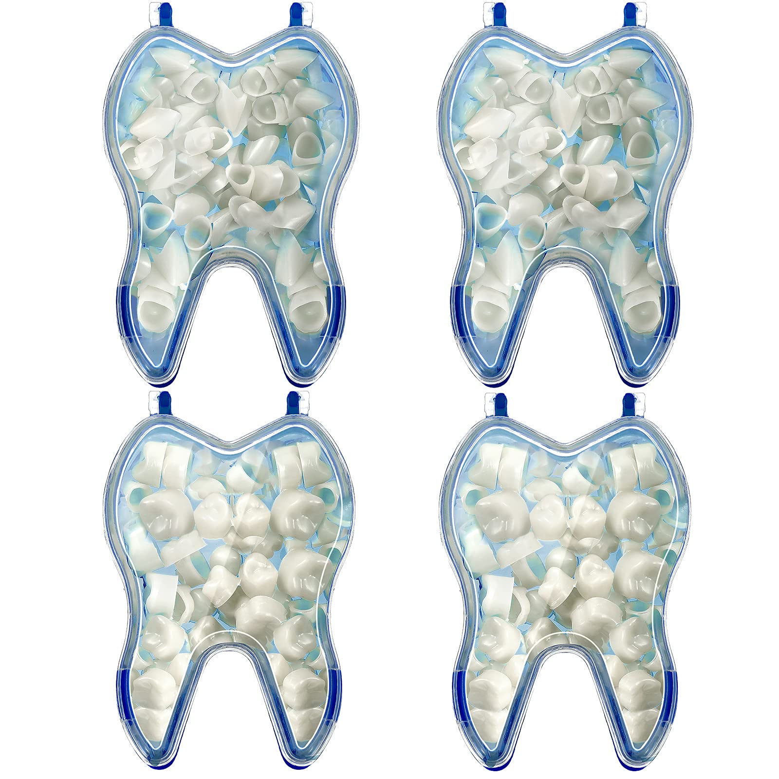 Nuanchu Halloween Resin Fake Teeth Prop Veneers False Mixed Front and Molar Posterior Teeth for Halloween Cosplay Party Makeup Scary Theme Party Costume Accessories
