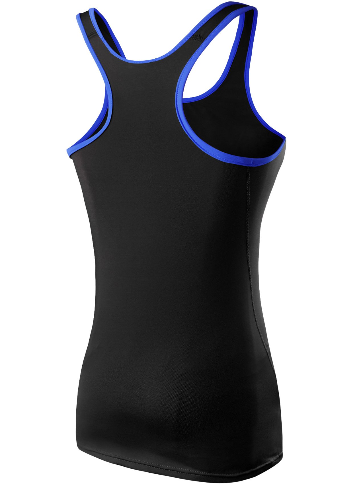 NELEUS Women's 3 Pack Compression Athletic Tank Top for Yoga Running,Blue,Green,Rose,EU 2XL,US XL