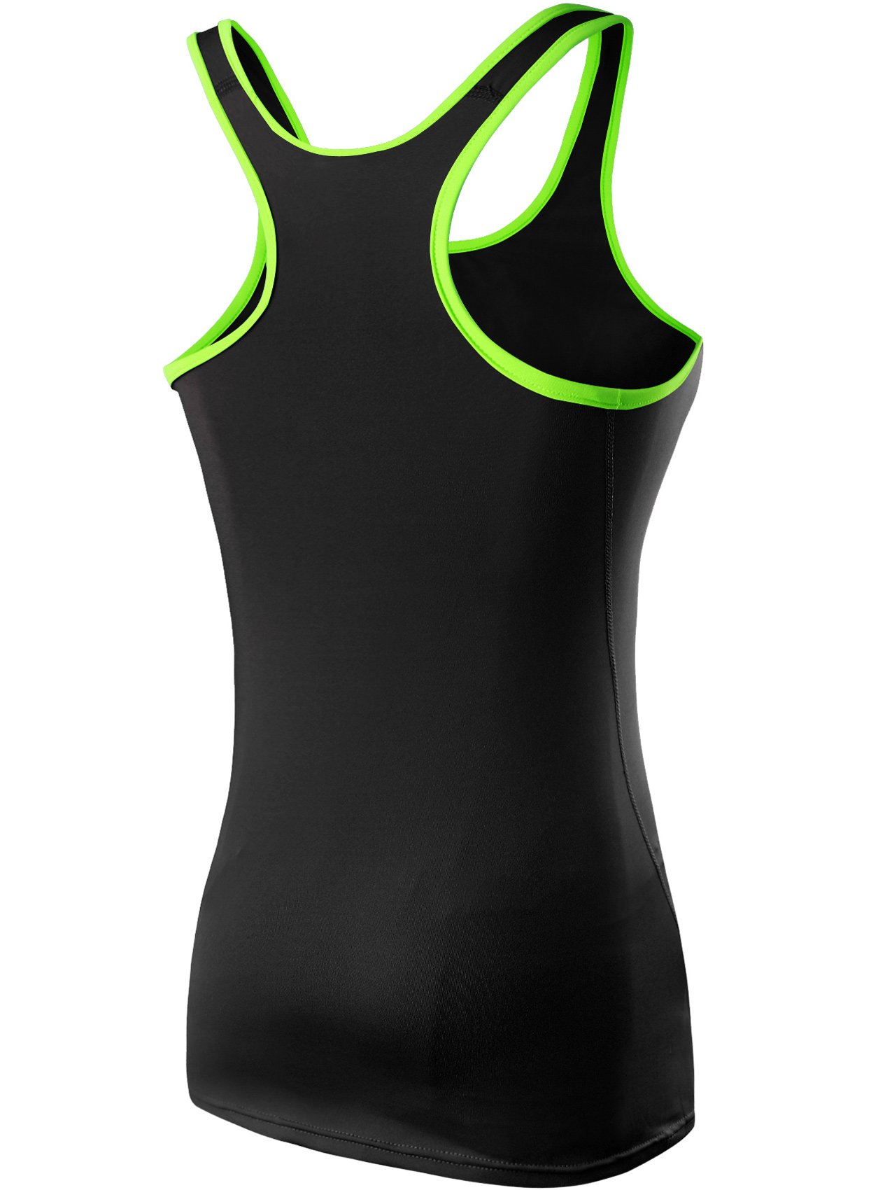 NELEUS Women's 3 Pack Compression Athletic Tank Top for Yoga Running,Blue,Green,Rose,EU 2XL,US XL