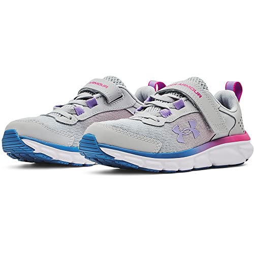 Under Armour Girls' Little Kid Pre-School Assert 9 Alternate Closure, Halo Gray, 2
