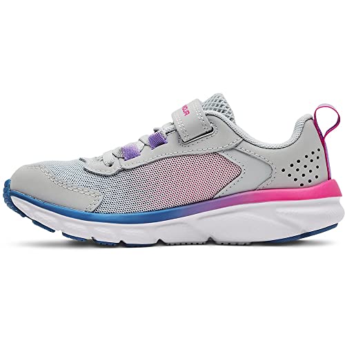 Under Armour Girls' Little Kid Pre-School Assert 9 Alternate Closure, Halo Gray, 2