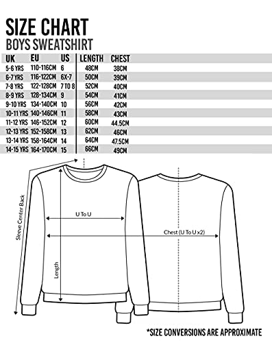 Xbox Sweatshirt Boys Kids Game Console Black Sweater Hoodie Merchandise 11-12 Years