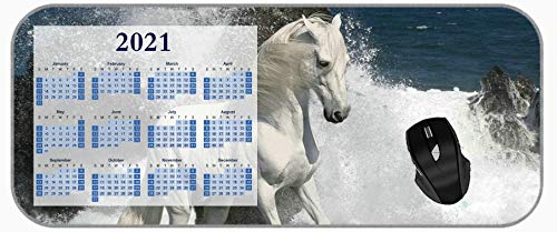 XXL 2021 Calendar Office Mouse Pad Animal Horse Reef Surf Gaming Mouse Pad Large XXL
