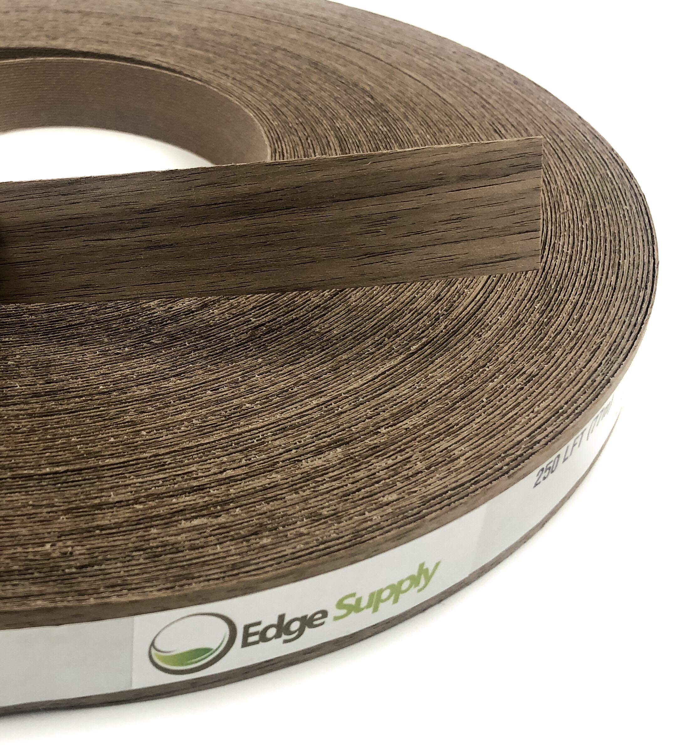 Edge Supply Walnut Preglued 1" X 25' Roll Wood Veneer Edgebanding - Iron on with Hot Melt Adhesive. Sanded to Perfection. Easy Application. Made in USA.