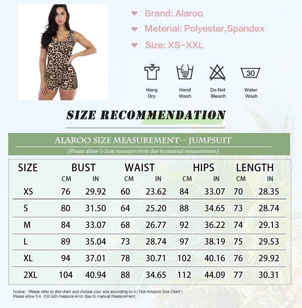 Alaroo Bodysuit for Women Womens Biker Short Biker Short Set Biketard Clubwear Rose Red XL
