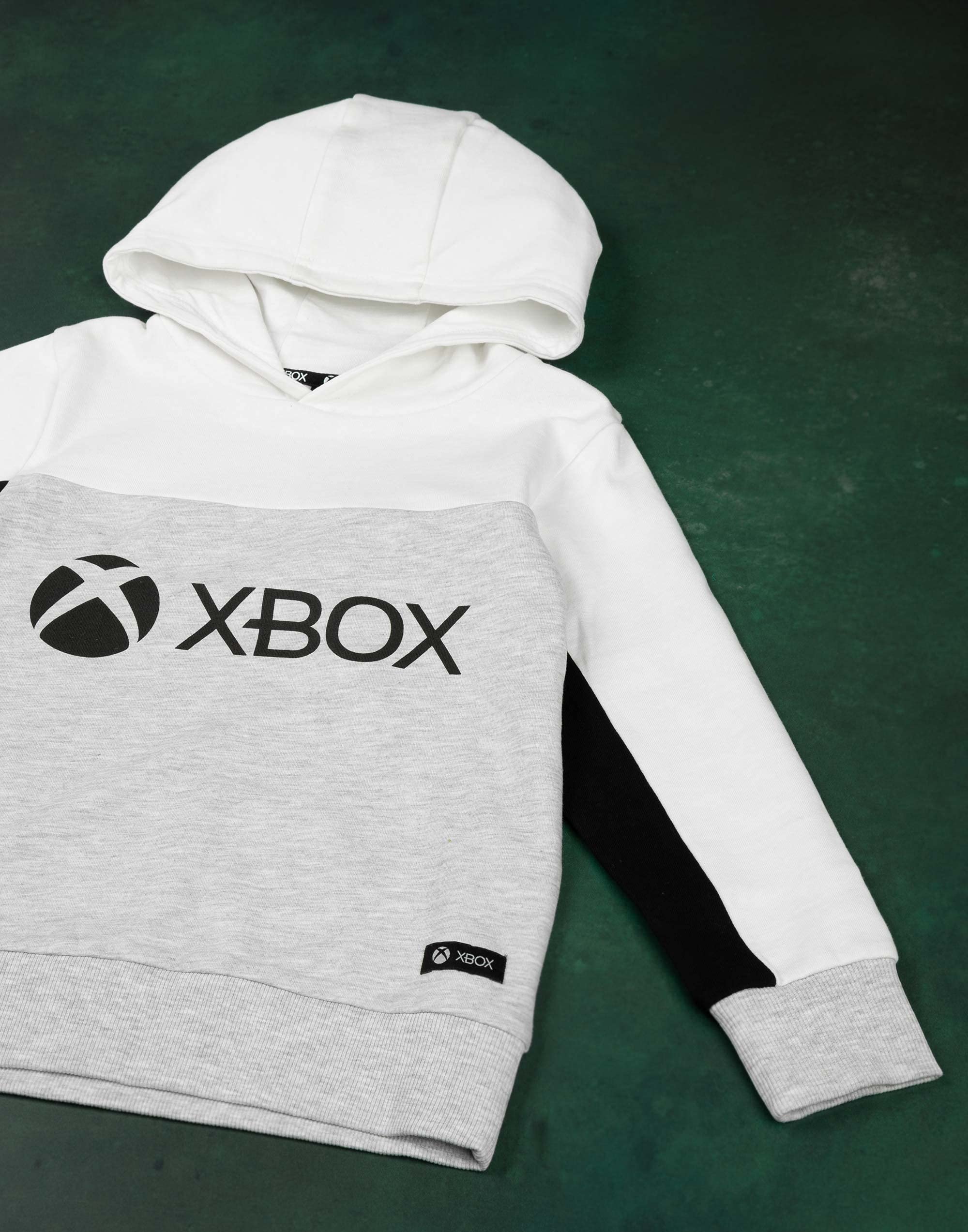 Xbox Hoodie Boys Kids Game Console logo Grey Hooded Sweatshirt Merchandise 10-11 Years