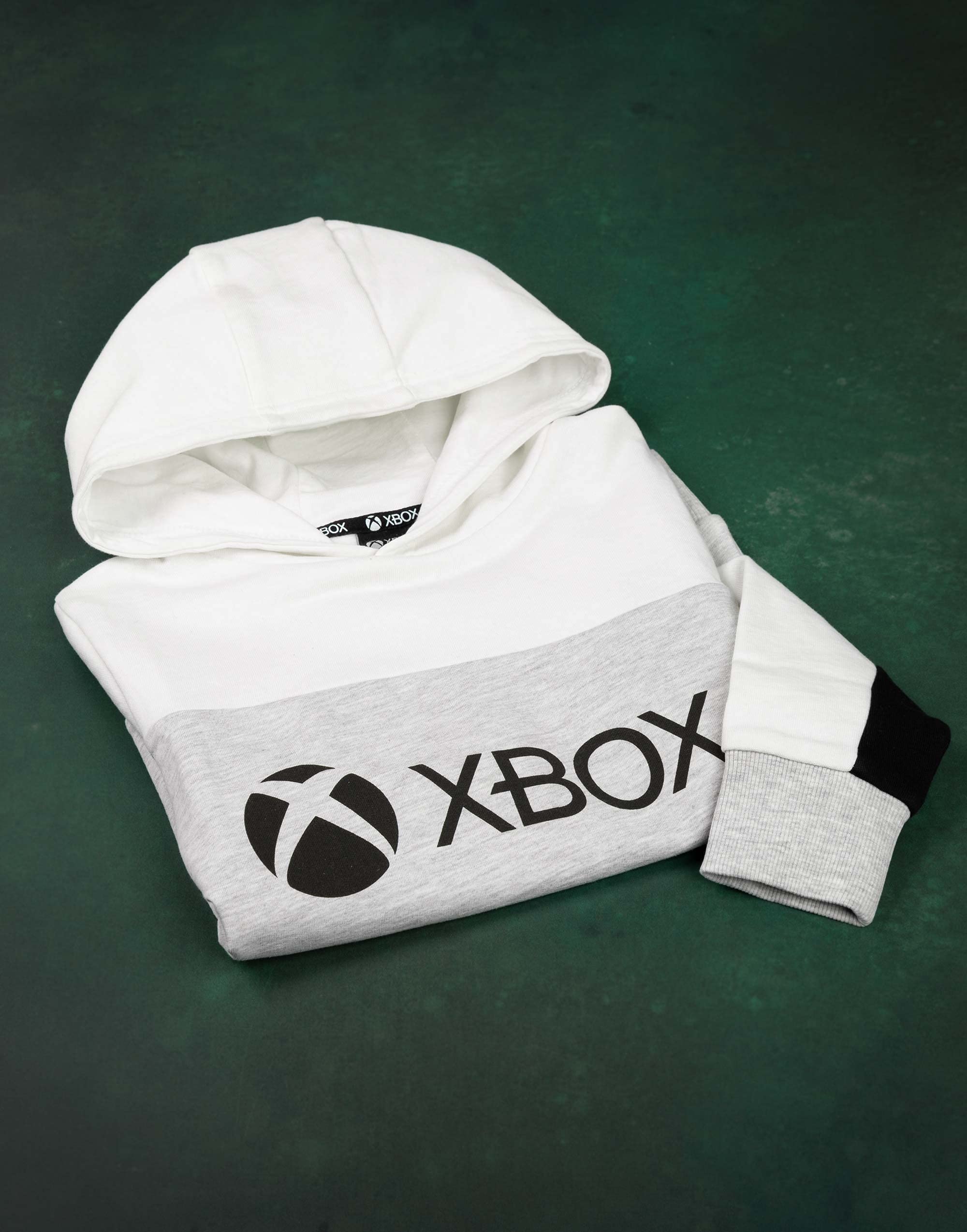 Xbox Hoodie Boys Kids Game Console logo Grey Hooded Sweatshirt Merchandise 10-11 Years