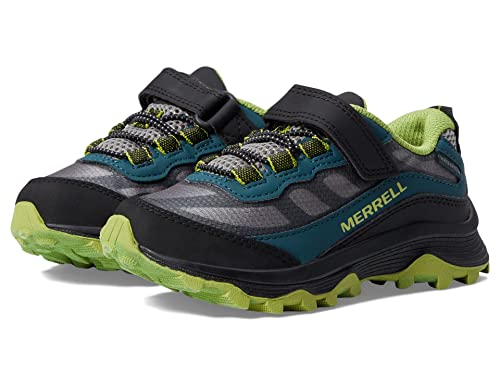 Merrell Moab Speed Low Alternative Closure Waterproof Hiking Shoe, Green, 2 US Unisex Big Kid
