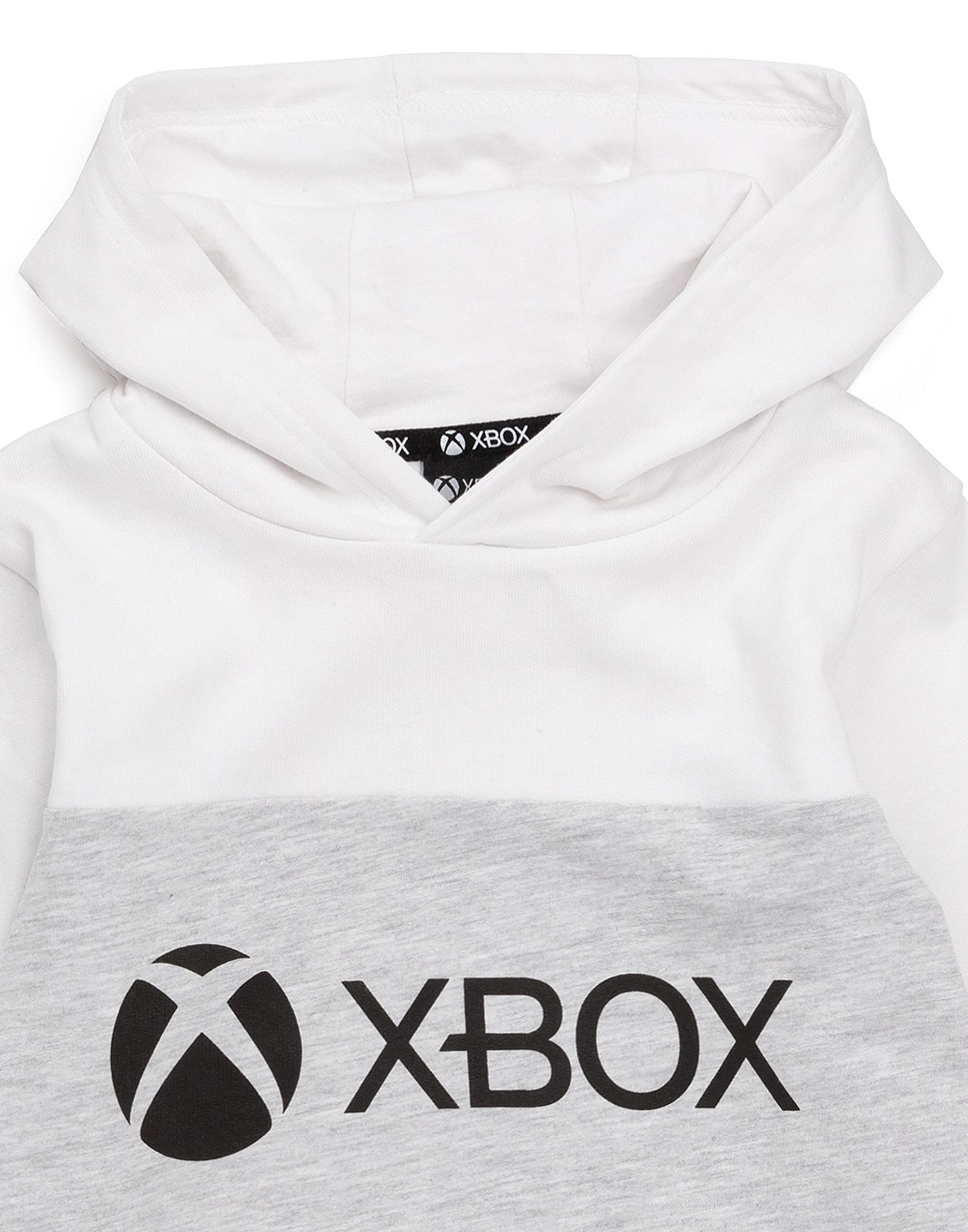 Xbox Hoodie Boys Kids Game Console logo Grey Hooded Sweatshirt Merchandise 10-11 Years