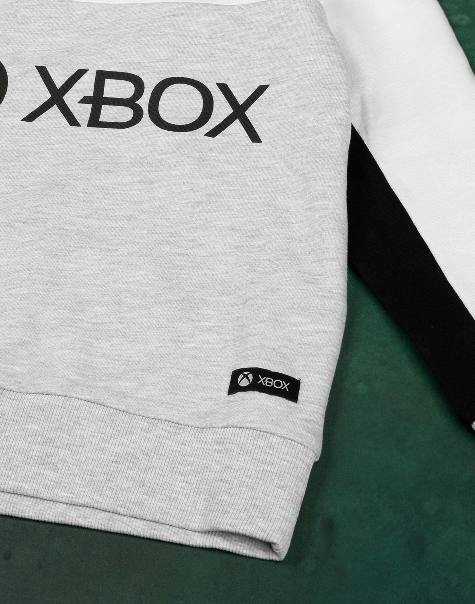 Xbox Hoodie Boys Kids Game Console logo Grey Hooded Sweatshirt Merchandise 10-11 Years
