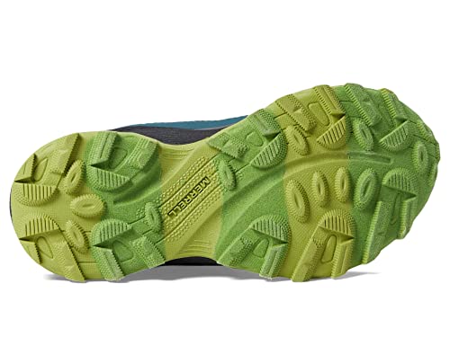 Merrell Moab Speed Low Alternative Closure Waterproof Hiking Shoe, Green, 2 US Unisex Big Kid