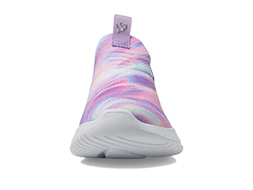 Skechers Kids Girls Ultra Flex 3.0-Color Me Sleek Sneaker, Lavender/Multi, 2 Little Kid