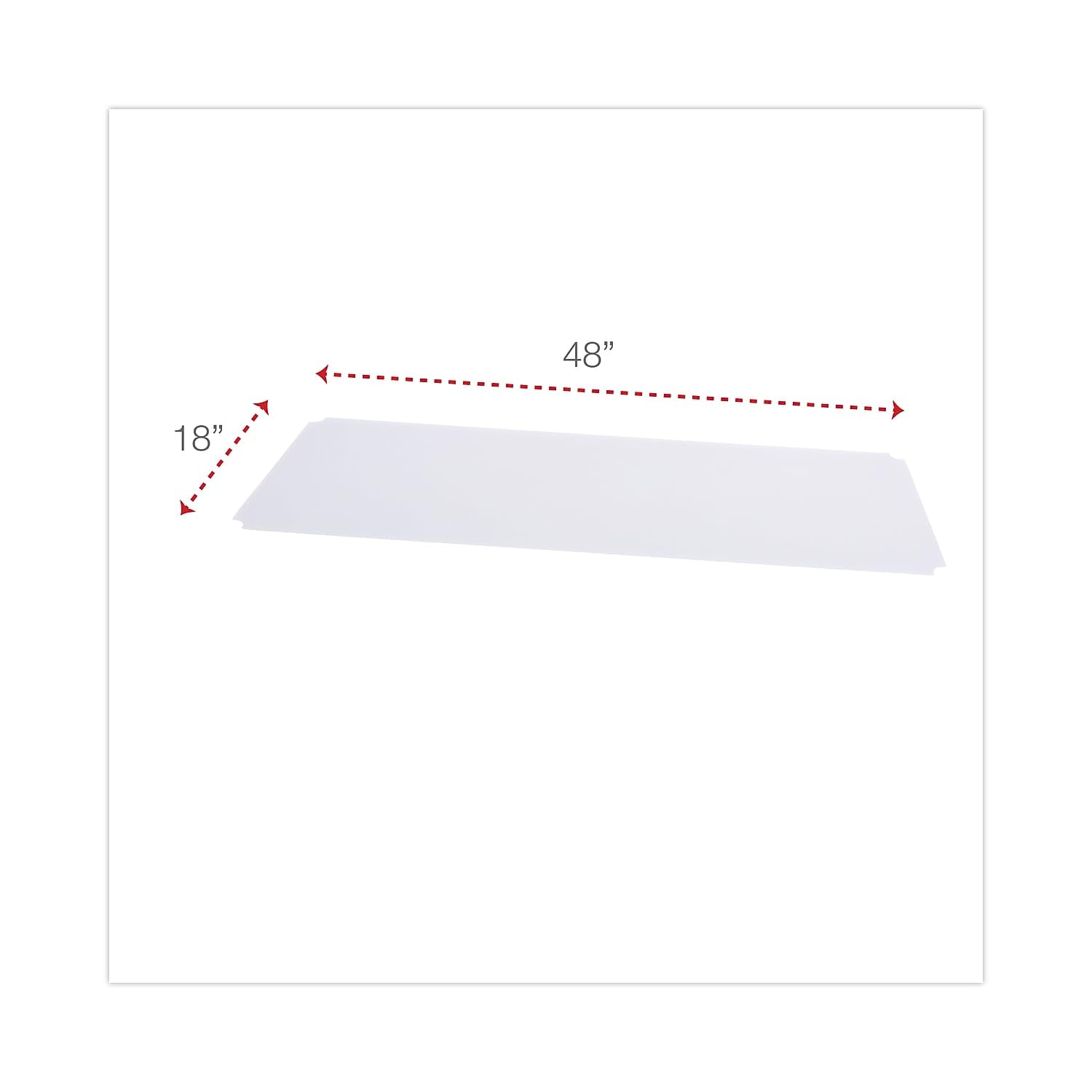 Alera Sw59sl4818 Shelf Liners For Wire Shelving, Clear Plastic, 48W X 18D, 4/Pack