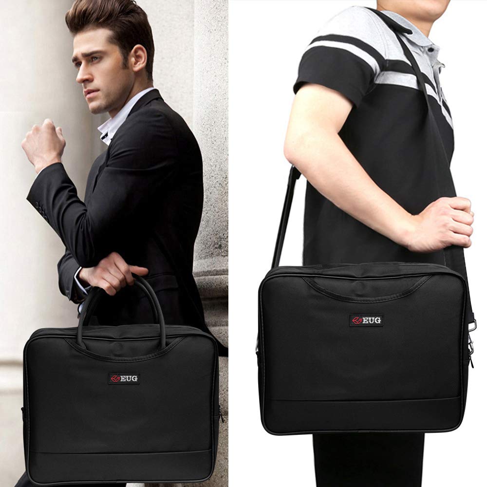 Portable Projector Carrying Case Soft Laptop Travel Shoulder Bag with Detachable Shoulder Strap - 14x12x5 inch - for Optoma HD142X, ViewSonic PJD7828HDL, Epson EX3240 and More Small Video Projectors